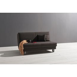 ell+ell Schlafsofa ELL + ELL, B:180cm T:100cm, grau, Jugendzimmer, Sofas, "Enny", Breite 180 cm, Liegeh&ouml;he 45 cm, F&uuml;&szlig;e alufarben