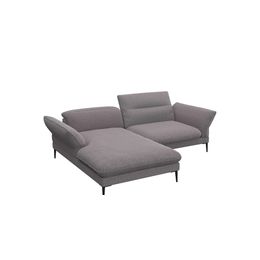 FLEXLUX "Salino, Funktionssofa mit Recamiere, Relaxsofa, Ecksofa" Sofa mit Arm- und Kopfteil-Verstellungen, Kaltschaum & Stahl-Wellen