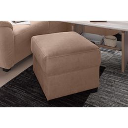 Sit & More Polsterhocker SIT & MORE, B:58cm H:45cm T:58cm, braun, Luxus-Microfaser ALTARA NUBUCK (100% Polyester);Luxus-Microfaser (100%