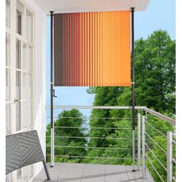 Klemm-Senkrechtmarkise, B:150cm H:225cm, orange, Angerer FREIZEITM&Ouml;BEL, Polyacryl, Markisen, "Nr. 100", orange/braun, BxH: 150x225 cm