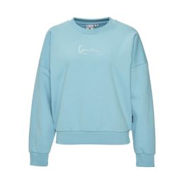 Karl Kani Damen Sweater "Karl Kani Damen KW232-028-1 KK Woven Signature Crew"light blau, Gr. XS, 80% Baumwolle, 20% Polyester, Sweatshirts