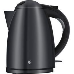 WMF Wasserkocher "Stelio Deep Black", B:16cm H:24cm T:22,5cm, schwarz, Wasserkocher, Cromargan, beleuchtete Wasserstandsanzeige, 2400 Watt