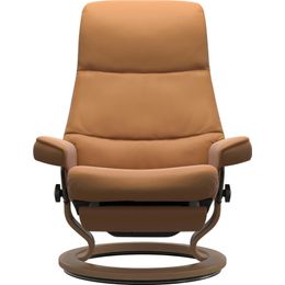 Relaxsessel stressless, B:79cm H:109cm T:77cmnew caramel batick, Leder BATICK: BATICK ist ein leicht korrigiertes, durchgef&auml;rbtes und genarbtes