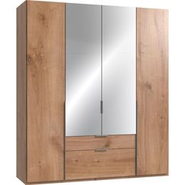 Kleiderschrank wimex, B:180cm H:208cm T:58cm, braun, Schlafzimmer, Schr&auml;nke, "New York", mit Spiegelt&uuml;r