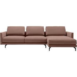 Ecksofa, B:280cm H:91cm T:172cm, braun, CREATION BY ROLF BENZ, Wohnzimmer, Sofas, "CR.414, Designecksofa, Polsterecke, L-Form", wahlweise aus