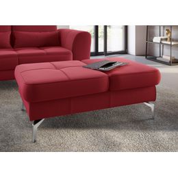 Sit & More Hocker SIT & MORE, B:114cm H:45cm T:71cm, rot, Wohnzimmer, Hocker, "Bendigo", mit Klappfunktion, Bodenfreiheit 15 cm, wahlweise in 2 Fu&szlig;farben