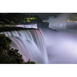 papermoon Fototapete "Wasserfall", B/L: 5m x 2,8m, Bahnen: 10 Stk., bunt, Schlafzimmer, Tapeten