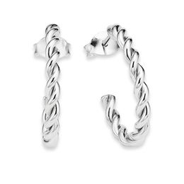 Bruno Banani Damen Paar Creolen "Schmuck Geschenk Silber 925 Ohrschmuck Ohrringe", 19,5mm, Silber 925 (Sterlingsilber), silber, Silber 925