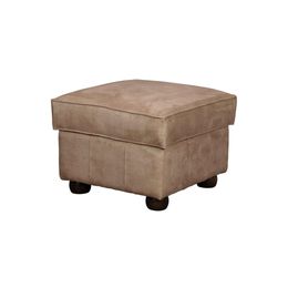 Polsterhocker Home Affaire, B:55cm H:73cm T:55cm, braun, 100% Polyester, Hocker, "CHARENTE, Chesterfield Hocker, Ma&szlig;e B/T/H: 55/55/73 cm", passend