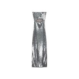 Bershka Kleid Damen Gr&ouml;&szlig;e 38 silber Winterkleid