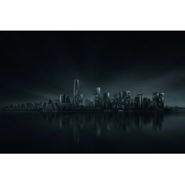 papermoon Fototapete "Photo-Art MIGUEL ANGEL MARTIN, NEW YORK SKYLINE", B/L: 4m x 2,6m, Bahnen: 8 Stk., bunt, Schlafzimmer, Tapeten