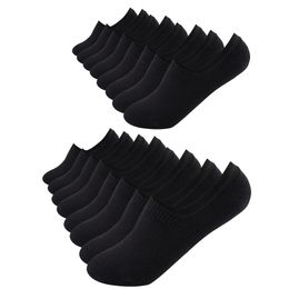 Footnote Ankle Socks 'Footnote F&uuml;&szlig;linge - unsichtbare Low Cut Sneakersocken mit Silikon - 8 Paar' male Black size 39-42