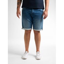 Herren Jeansshorts, blau, Gr. 6XL, PETROL INDUSTRIES, unifarben, Denim/Jeans, Obermaterial: 77% Baumwolle, 21% Polyester, 2% Elasthan, Jeans,