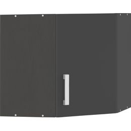 Eckh&auml;ngeschrank KOCHSTATION, B:60cm H:57cm T:60cm, grau, K&uuml;che, Schr&auml;nke, "KS-Gera", Breite 60 x 60 cm