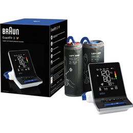 Braun Oberarm-Blutdruckmessger&auml;t "ExactFit 3 - BUA6150", schwarz, B:11cm T:13cm, Blutdruckmessger&auml;te, Mit zwei Manschettengr&ouml;&szlig;en f&uuml;r Genauigkeit und