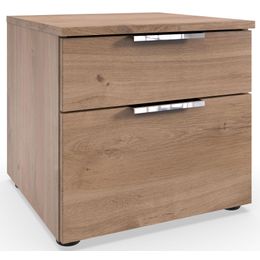 Nachtkommode wimex, B:41cm H:39cm T:41cm, braun, Spanplatte, Sideboards, "Level by fresh to go", 2 Schubladen mit soft-close Funktion, 41cm breit,