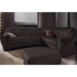 Sit & More Ecksofa SIT & MORE, B:265cm H:94cm T:215cm, schwarz, NaturLeder;Luxus-Microfaser;Luxus-Kunstleder;Primabelle-Microfaser, Wohnzimmer, Sofas, "Benson