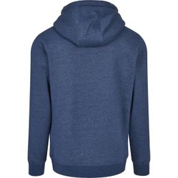 Urban Classics Herren Sweatshirt "Urban Classics Herren Basic Melange Hoody", blau, Gr. M, unifarben, 65% Baumwolle, 35% Polyester, Sweatshirts