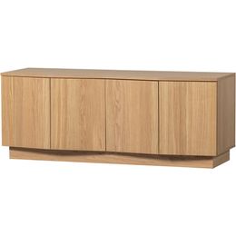 Lowboard Woood, B:133cm H:52cm T:45cmnaturel mat, FSC-zertifiziertes teilmassives Holz, Wohnzimmer, Sideboards, "Woood ZUMA TV-M&Ouml;BEL", Zuma