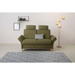 2-Sitzer Home Affaire, B:166cm H:90cm T:89cm, gr&uuml;n, 98% Polyester 2% Polyamid, Sofas, "Westerland", Federkern-Polsterung. wahlweise mit