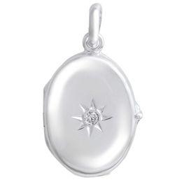 Firetti Damen Kettenanh&auml;nger "Schmuck Geschenk Silber 925 Halsschmuck Anh&auml;nger Medaillon", Silber 925 (Sterlingsilber), 3,7 g, silber, Silber 925
