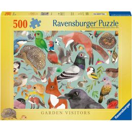 Ravensburger Kinder Puzzle "Garden Visitors", bunt, Pappe, B:49cm H:36cm, Puzzles, Made in Germany