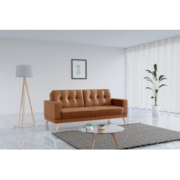 Sit & More 3-Sitzer SIT & MORE, B:215cm H:90cm T:97cm, braun, 100% PES, Sofas, "Lavida"