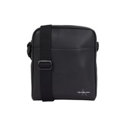 Herren Messenger Bag "MONO LOGO REPORTER 18", Calvin Klein Jeans, schwarz, Lederimitat, Taschen, Schultertasche, Herren-Umh&auml;ngetasche, Mini Bag mit