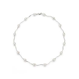 Firetti Damen Perlenkette "Schmuck Geschenk Halsschmuck Halskette Halsreif Collier Perle", Perlen Silber 925 (Sterlingsilber), L: 43, bunt, Perlen,