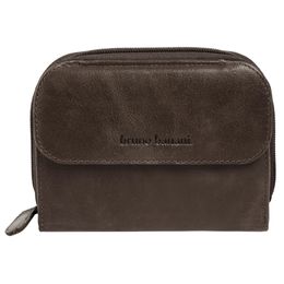 Bruno Banani Damen Geldb&ouml;rse, braun, Leder, leicht gl&auml;nzend, unifarben, Kleinlederwaren, echt Leder