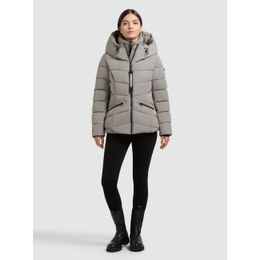 Steppjacke Khujo "HERSCH 2IN1 (EINSATZ HERAUSNEHMBAR)", Damen, Gr. S, witcher, gr&uuml;n, 100% Polyester, unifarben, eingesetzt elastischer Bund mit Windstopper, Jacken Steppjacke