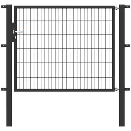 Alberts Zauneinzelt&uuml;r "Flexo", B/H: 150cm x 120cm, grau, Tore, 150 cm Breite, in versch. H&ouml;hen