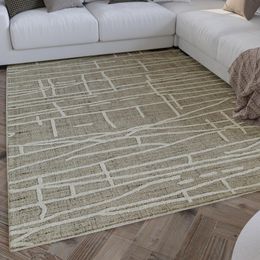 Teppich Wecon Home, B:70cm H:10mm L:140cm, grau, Polyester, Wohnzimmer, Teppiche, "Hamptons TWENTYFIVE", L&auml;ufer. Kurzflor, Wohnzimmer, Schlafzimmer,