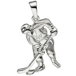 Jobo Damen Kettenanh&auml;nger "Anh&auml;nger Eishockeyspieler", Silber 925 (Sterlingsilber), silber, Silber 925 (Sterlingsilber), Schmuckanh&auml;nger, 925 Silber