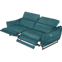 2,5-Sitzer Egoitaliano, B:208cm H:97cm T:108cm, blau, Sofas, "Dafne, elegantes Designsofa mit hohem Sitzkomfort", mit elektrischer Relaxfunktion,