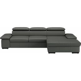 Sit & More Ecksofa SIT & MORE, B:286cm H:73cm T:174cm, grau, Wohnzimmer, Sofas, "Alcudia L-Form", wahlweise mit Bettfunktion