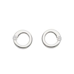 Adelia&acute;s ADELIA ́S Damen Paar Ohrh&auml;nger "Damen 925 Silber Ohrringe Ohrstecker mit Zirkonia &Oslash; 8,7 mm", Damen, Silber 925 (Sterlingsilber), silber, Silber 925