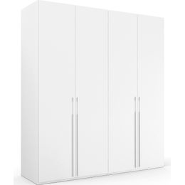 Dreht&uuml;renschrank Rauch, B:201cm H:235cm T:63cm, wei&szlig;, Holzwerkstoff, Schr&auml;nke, "Kleiderschrank Schrank Garderobe W&auml;scheschrank SKAT PURE", elegante