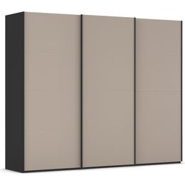 Schwebet&uuml;renschrank Rauch, B:271cm H:223cm T:68cm, beige, Holzwerkstoff, Schr&auml;nke, "Kleiderschrank Schrank Garderobe Schlafzimmerschrank SCALE-FYRA",