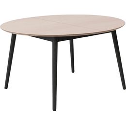 Esstisch, B:135cm H:73,5cm T:135cm, beige, HAMMEL FURNITURE, Tischplatte: Wei&szlig; pigmentiertes, matt lackiertes Eichenfurnier (MDF-Kante natur),