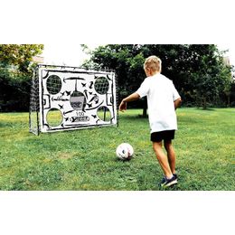 BEST Sporting Kinder Fu&szlig;balltor "TAKTIK", B/H/L: 76cm x 152cm x 213cm, 1 Stk. Kunstfaser Stahl, schwarz, Kunstfaser, Stahl, B:76cm H:152cm L:213cm,