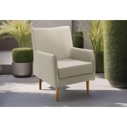 Sessel DOMO collection, B:64cm H:84cm T:76cm, beige, 88% Olefin, 12% Polyethylene, Outdoor, Sessel, "Sonce, individuell erweiterbar", Polstersessel