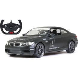 Jamara Kinder RC-Auto "Deluxe Cars, BMW M3 Sport, 1:14, schwarz, 2,4GHz", schwarz, B:14,5cm H:10,2cm T:33cm, Fernlenkfahrzeuge, mit LED-Licht