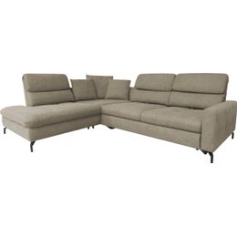 Ecksofa Alina, B:286cm H:127cm T:228cm, beige, Struktur fein TCM (100% Polyester), Wohnzimmer, Sofas, "Louis", Breite 286 cm,