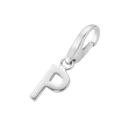 Damen Charm Buchstabe "Buchstabe P, Silber 925", silber, Giorgio Martello MILANO, Silber 925 (Sterlingsilber), Charms