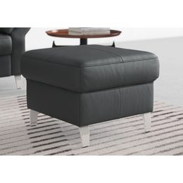Sit & More Hocker SIT & MORE, B:58cm H:48cm T:58cm, schwarz, Luxus-Microfaser ALTARA NUBUCK (100% Polyester);Struktur (100% Polyester);Flachgewebe (90%