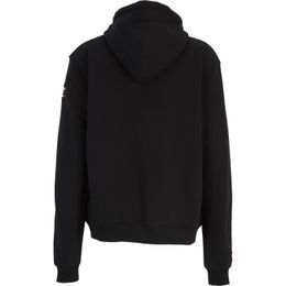 Fubu Herren Kapuzensweatshirt "Fubu FBMQ12110BLK Fubu Classic Hooded Sweatshirt", schwarz, Gr. XS, bedruckt, 80% Baumwolle, 20% Polyester, Sweatshirts