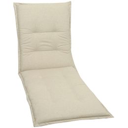 Liegenauflage GO-DE, B:190cm H:7cm T:60cm, beige, Obermaterial: 85% Baumwolle, 15% Polyester, Polsterauflagen