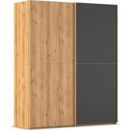 Schwebet&uuml;renschrank Rauch, B:181cm H:223cm T:68cm, schwarz, Holz teilmassiv, Schr&auml;nke, "Kleiderschrank Schrank Garderobe Schlafzimmerschrank
