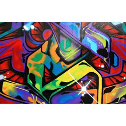 papermoon Fototapete "Graffiti", B/L: 2,5m x 1,86m, Bahnen: 5 Stk., bunt, Schlafzimmer, Tapeten